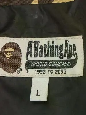 A BATHING APE Shark Camo-print Zip-up Hoodie