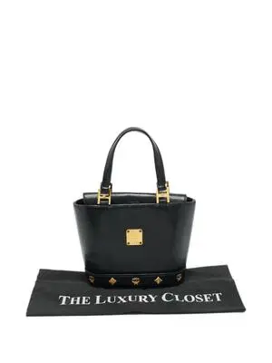 Mcm Studded Bucket Tote Bag
