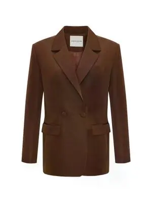 OCCLEUS Charli Double-breasted Blazer - Brown