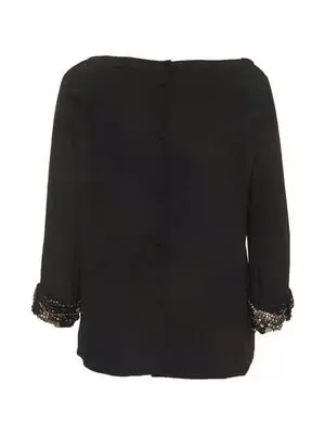 Prada Embellished Silk Blouse