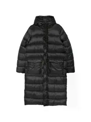 SERGIO MORETTI FIRENZE Quilted Hooded Coat - Black