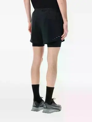 Nike Layered Logo-print Shorts - Black