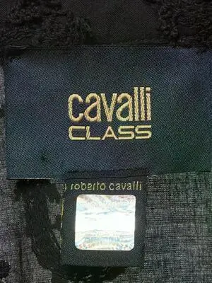 Roberto Cavalli Embellished Cotton Mini Dress