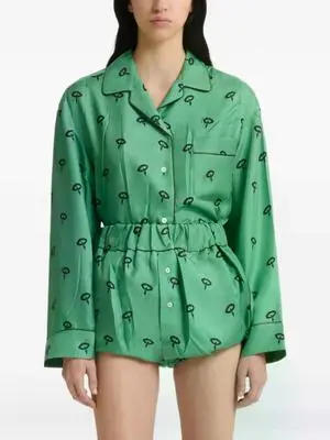 Marni Silk Twill Bloomers With Floral Print