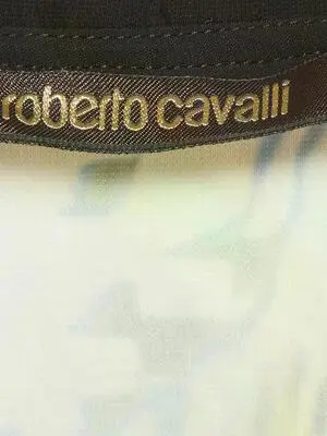 Roberto Cavalli Sleeveless Graphic Print Mini Dress
