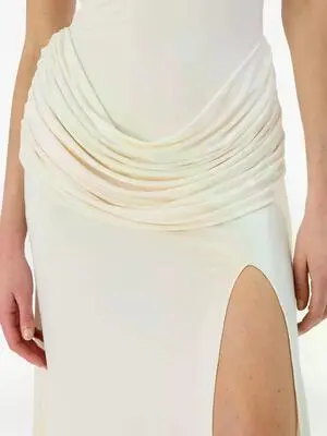 OCCLEUS Merelyn Draped-design Slit-detail Maxi Dress