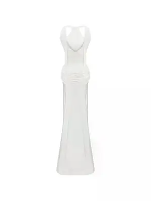 OCCLEUS Merelyn Draped-design Slit-detail Maxi Dress