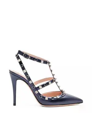 Valentino Garavani Rockstud Pumps With Cabochon Detail - Blue