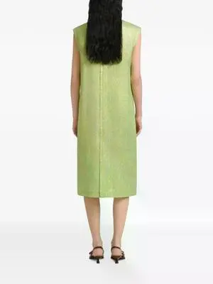 Marni Silk Cloqué Dress With Bloomline Print