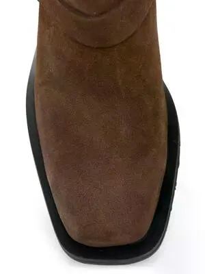 GANNI Buckle-detail Biker Boots