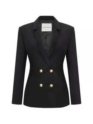 OCCLEUS Noir Double-breasted Blazer - Black