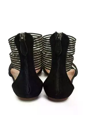 Alaïa Mesh Ankle-strap Sandals