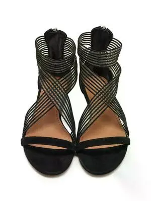 Alaïa Mesh Ankle-strap Sandals