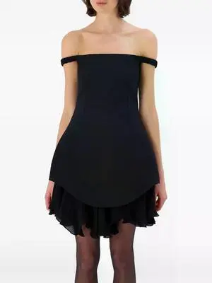 OCCLEUS Lavinia Off-shoulder Ruffled Mini Dress