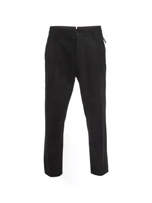 Burberry Wool Straight-fit Trousers - Black