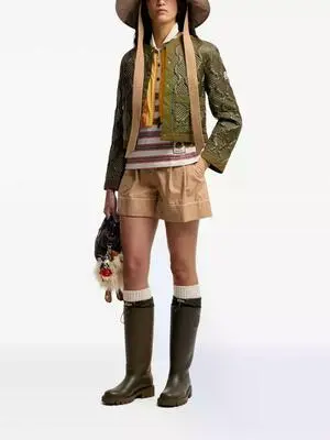 Moncler Tailored Cotton-blend Shorts - Brown