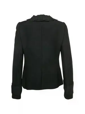 Dolce & Gabbana Wool Ruffle Trim Jacket