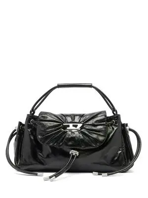 DIESEL® Scrunch-d Leather Handbag - Black