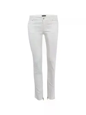 TOM FORD Zip-hem Skinny Jeans - White