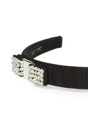 FERRAGAMO Vara Bow Crystal-embellished Headband