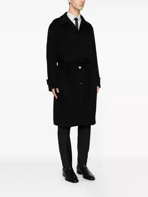 LARDINI Belted Single-breasted Coat