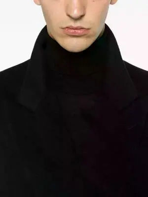 LARDINI Double-breasted Peak-lapel Coat