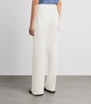 Rag & Bone Featherweight Logan Mid-rise Wide-leg Jeans