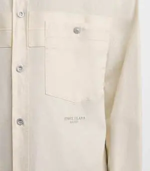 Stone Island Organic Cotton Garment-dyed Overshirt
