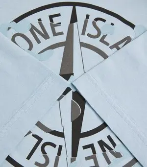 Stone Island Oversized Flocked Compass T-shirt