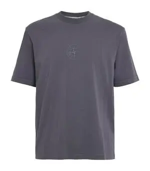 Stone Island Organic Cotton Logo T-shirt - Grey