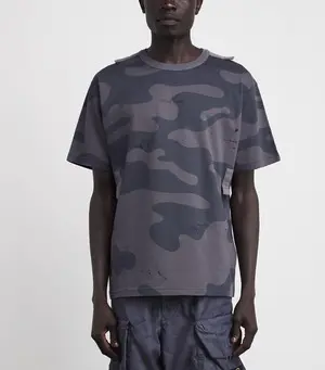 Stone Island Oversized Camouflage Print T-shirt