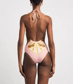 La DoubleJ Plunge Halterneck Swimsuit