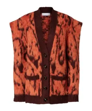 Stella McCartney Printed Sweater Vest - Brown