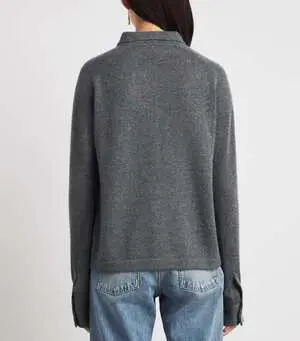 TOTEME Cashmere Polo Cardigan
