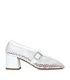 Alaïa Fishnet Pumps 55 - White