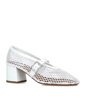 Alaïa Fishnet Pumps 55