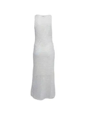 Sandro Sleeveless Maxi Dress With Glass Embellishments