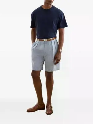 Ralph Lauren Purple Label Embroidered Pocket T-shirt - Blue
