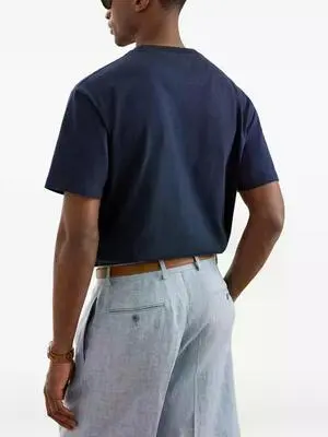 Ralph Lauren Purple Label Embroidered Pocket T-shirt - Blue
