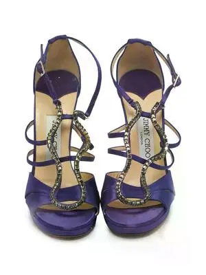 JIMMY CHOO Crystal-embellished Heeled Sandals