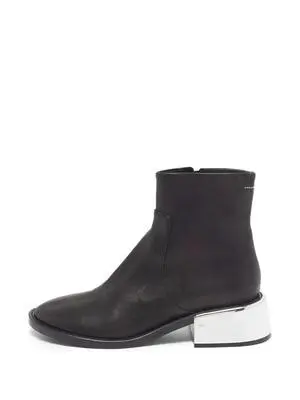 MAISON MARGIELA Leather Ankle Boots - Black
