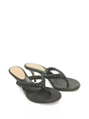 GIANVITO ROSSI Tropea Braided Strap Heeled Sandals