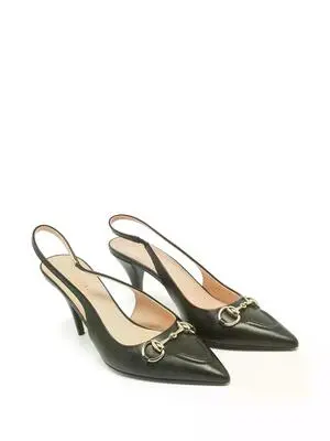 Gucci Horsebit Detail Slingback Pumps