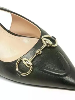 Gucci Horsebit Detail Slingback Pumps