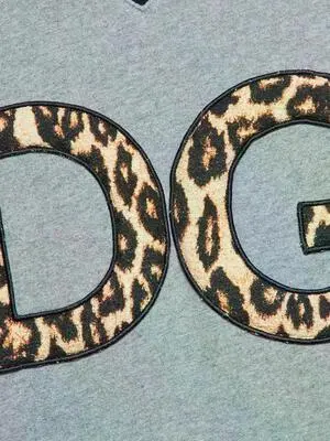 D&G PREOWNED D&g Leopard Print Crewneck Sweatshirt