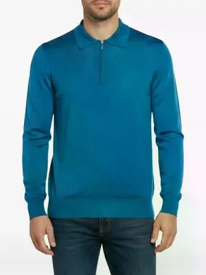ZILLI Quarter-zip Polo Sweater