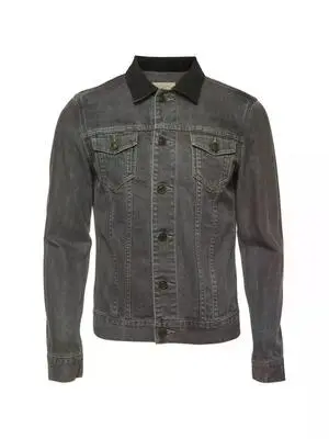 ALLSAINTS Corduroy-collar Denim Jacket - Grey