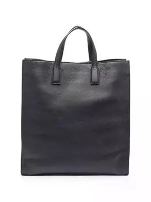 FERRAGAMO Debossed Logo Leather Tote Bag