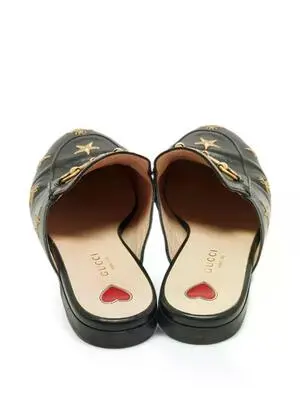 Gucci Princetown Embroidered Mules