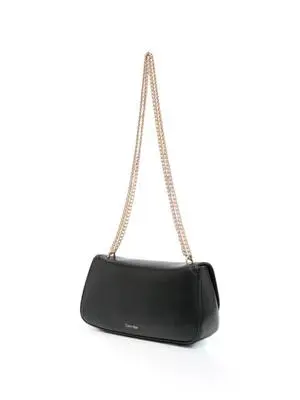 Calvin Klein Logo Plaque Chain-strap Shoulder Bag